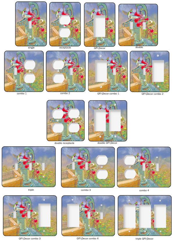 AB181 Hummingbird Switchplates2914