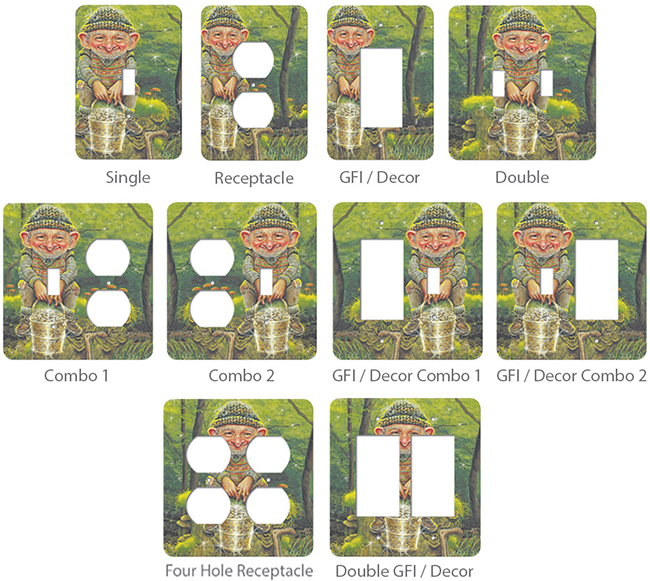 Irish Light Switch Plate/Leprechaun