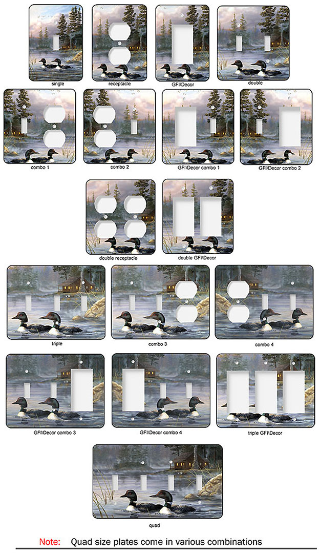 Loon Switch Plate Covers
