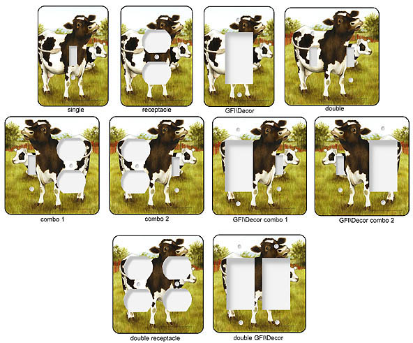 AM179 Cow Switchplates