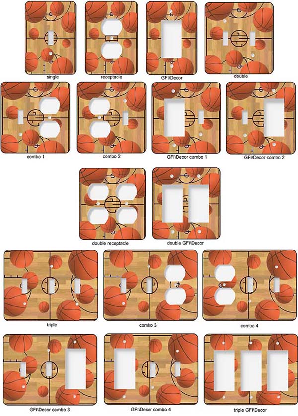 H107 Basketball Switch Plates1421